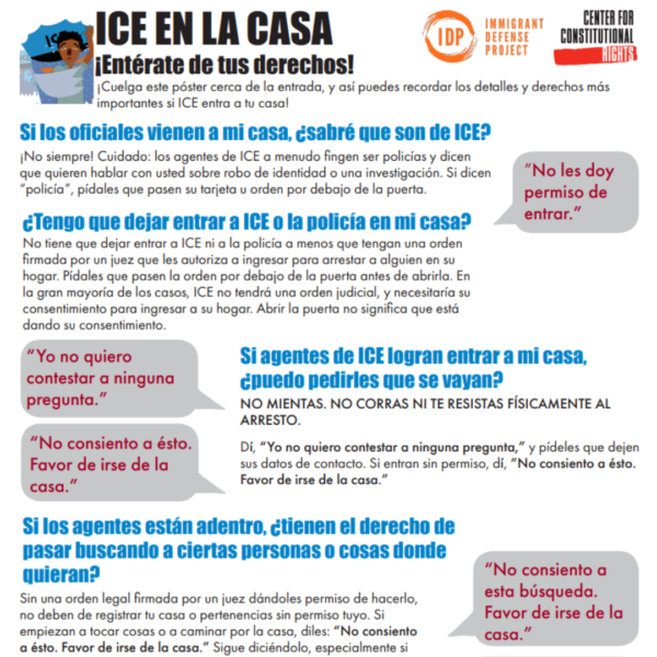 Know Your Rights with ICE - Immigrant Defense Project